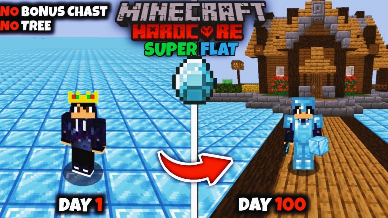 Surviving 100 Days in a Diamond-Only World | Minecraft Challenge - YouTube