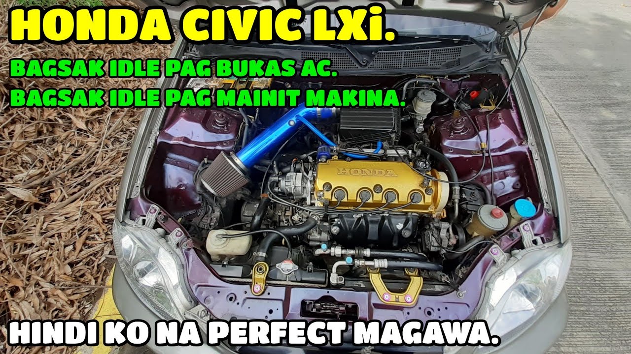 HONDA CIVIC LXi IDLE DROPS. - YouTube