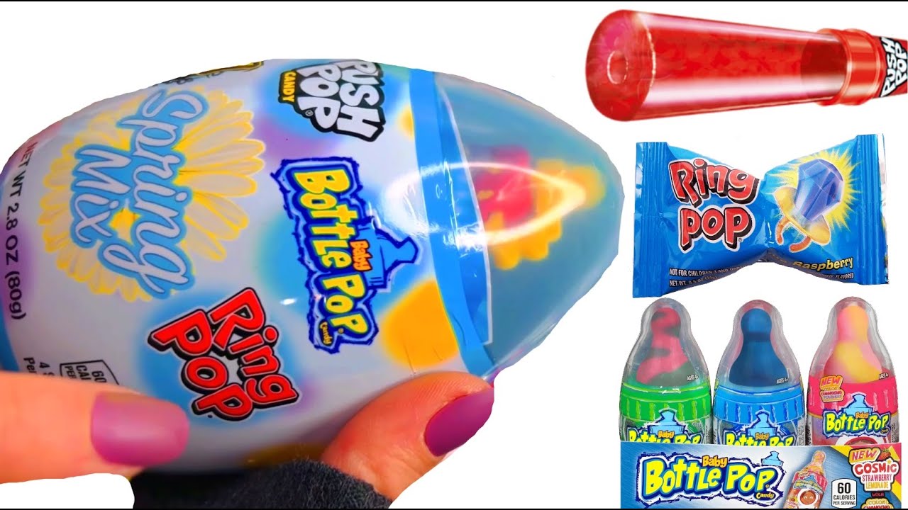 Spring MIX Easter EGG with Baby Bottle POP Push POP Ring POP Juicy Drop ...