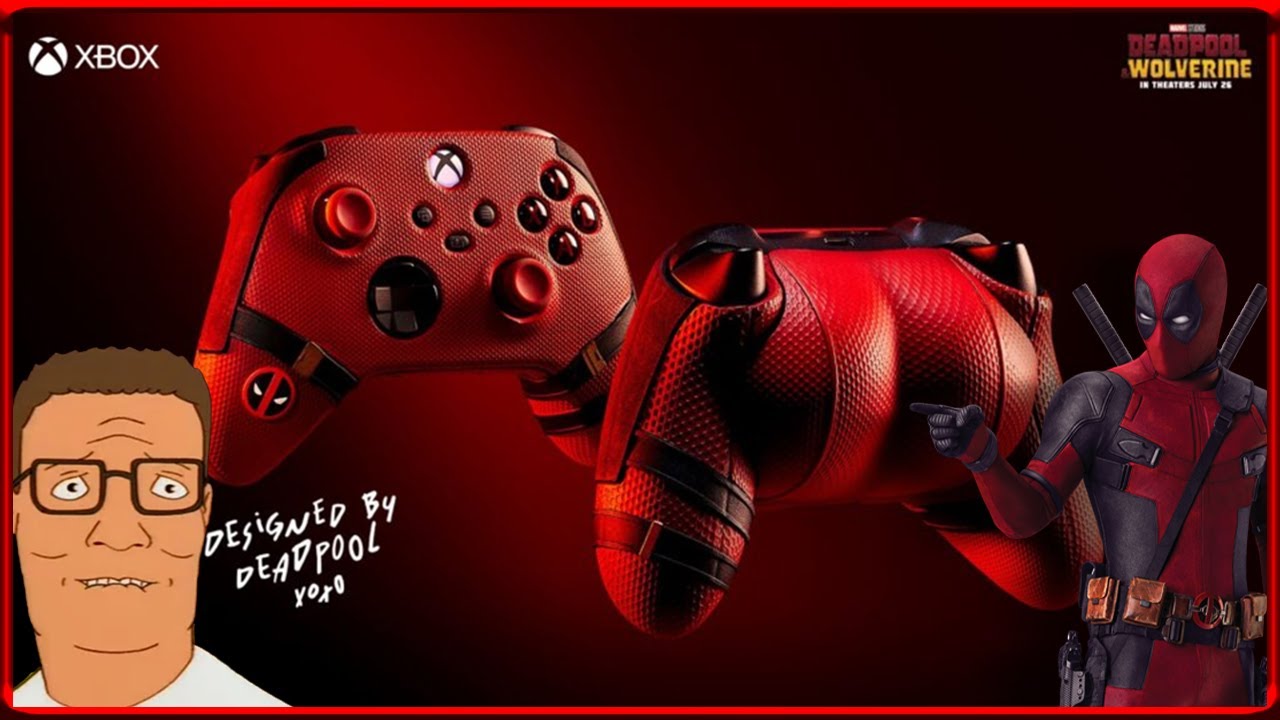 New Deadpool Xbox Controller Is Shaped Like His Rump - YouTube