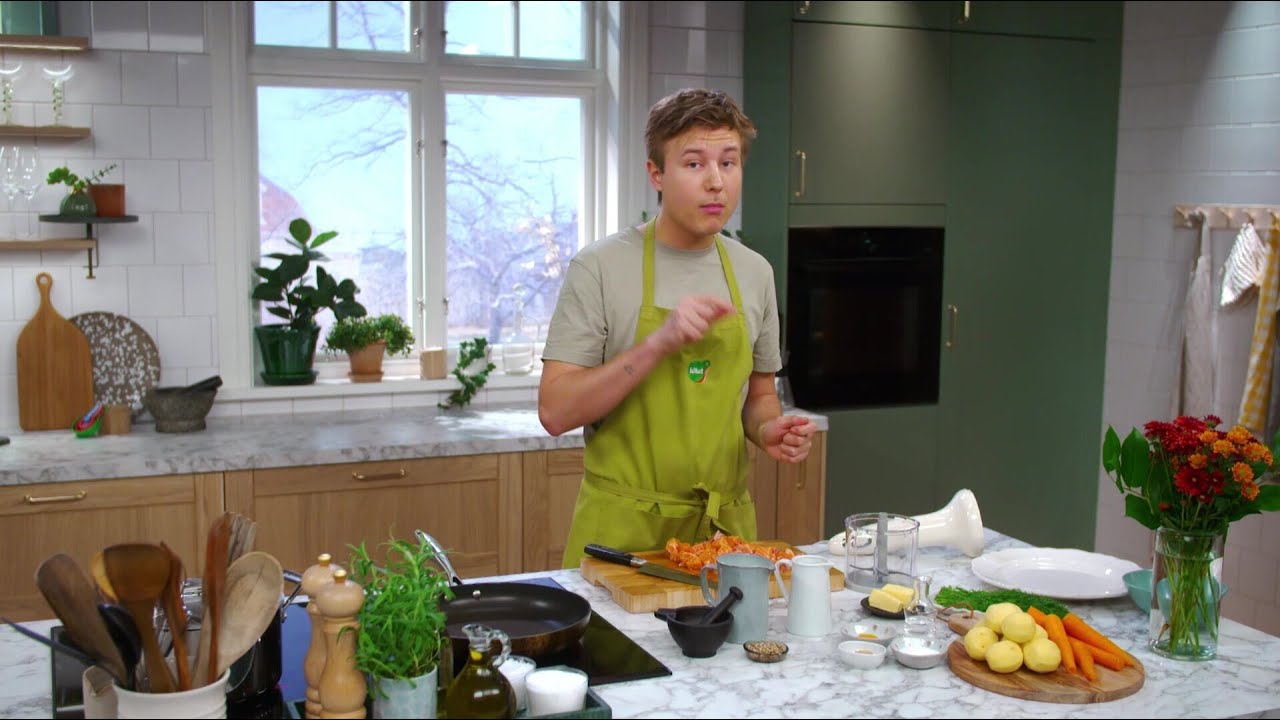 Kökets middag: Laxbullar i dillsås med smörad potatis och morot - Köket ...