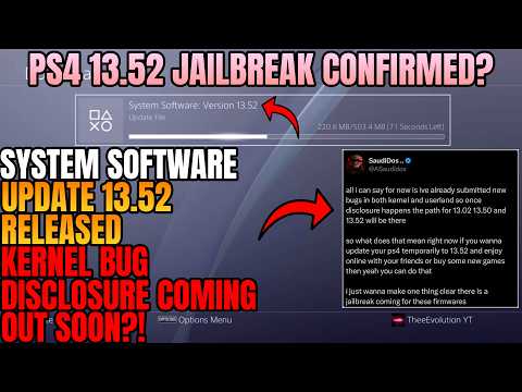 *NEW* PS4 13.52 KERNEL BUG FOUND?! ✴️