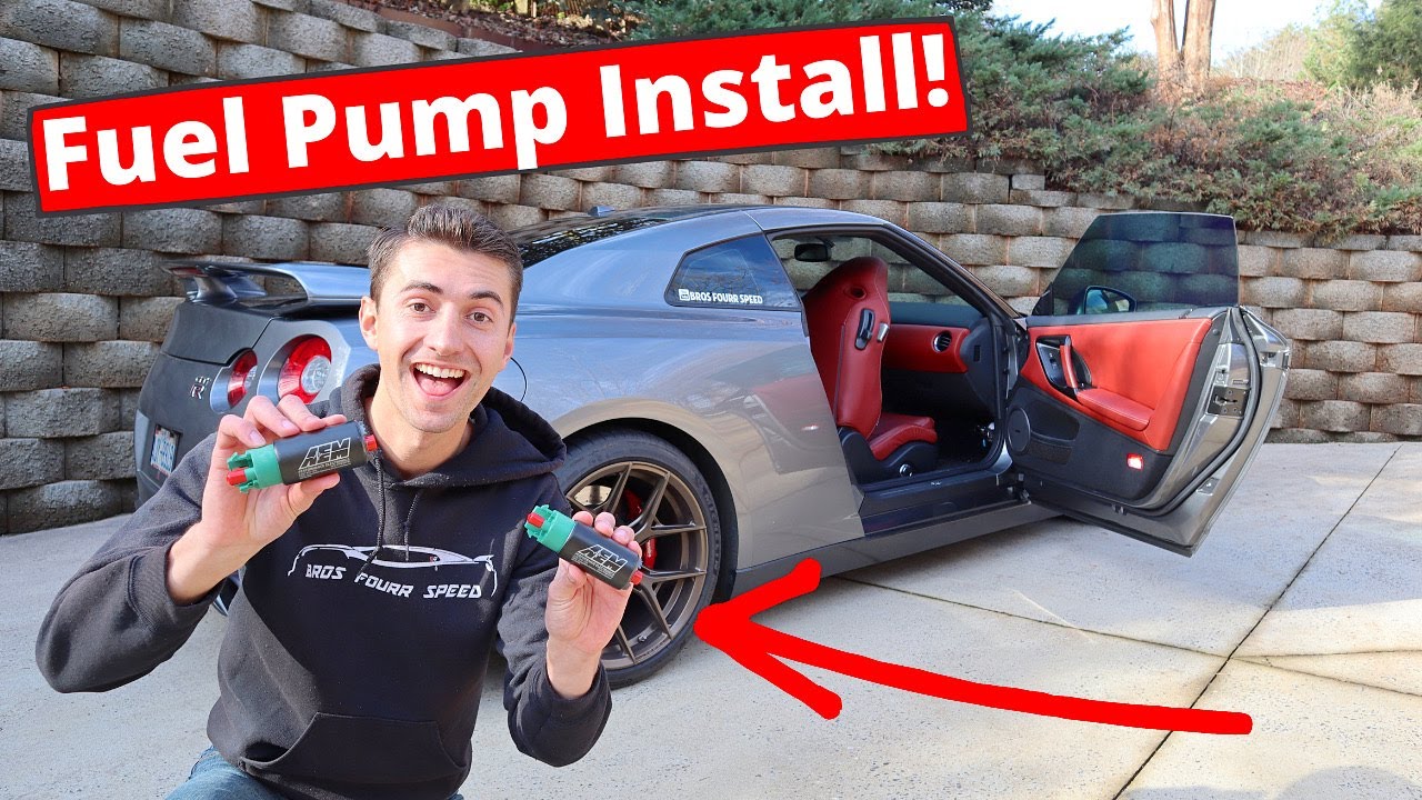 Installing High Flow Fuel Pumps On R35 Nissan GTR - YouTube
