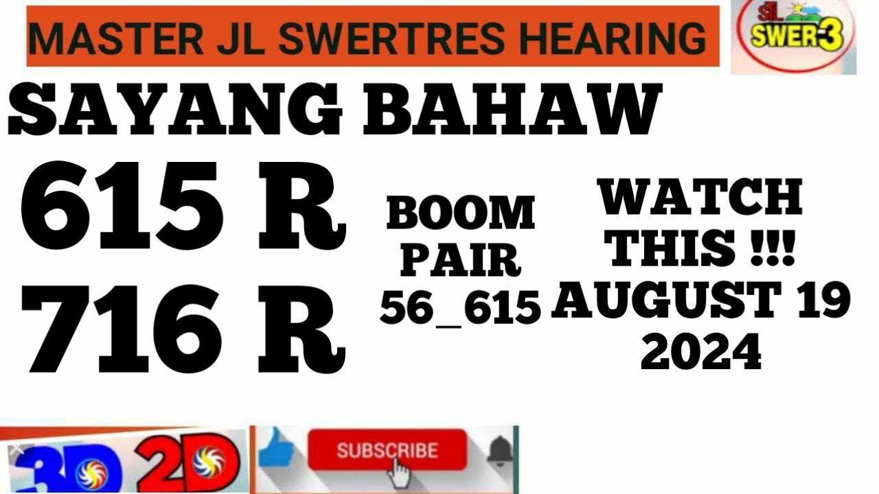 AUGUST 19 2024 MASTER JL SWERTRES HEARING PROBABLES - YouTube