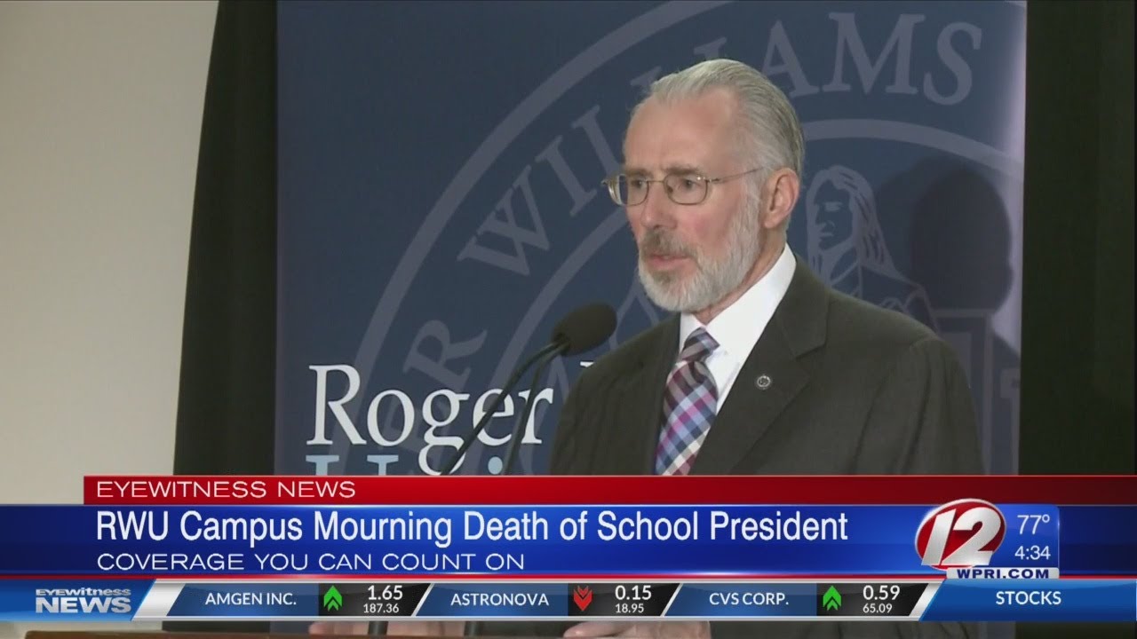 Roger Williams University president dies suddenly - YouTube
