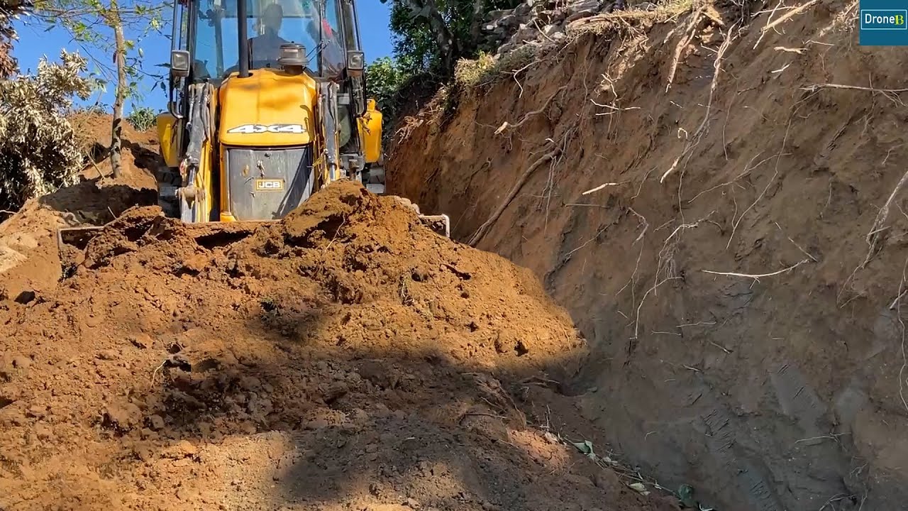 Mountain Narrow New Road construction-Part 3-for Logging Deck - YouTube