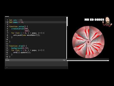 p5.js Tutorial - Perlin Noise Wheel - Procedural Art - YouTube