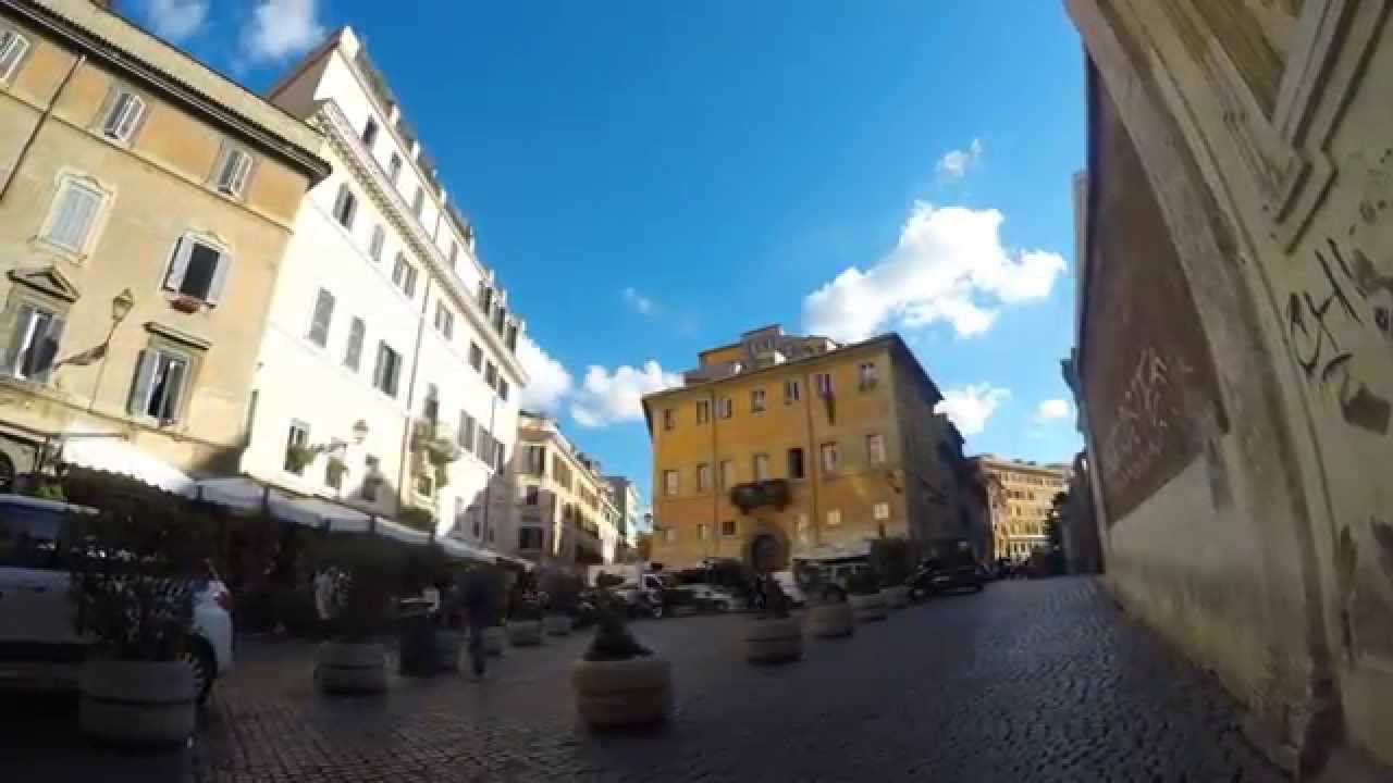 Roma, Trastevere in 4k Piazza San Callisto e Piazza Santa Maria 2015 ...
