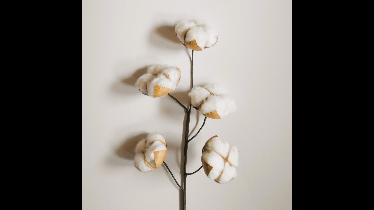 4 Petal Cotton Flower Part 2 Flower Construction - YouTube