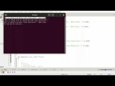 How Constructors And Destructors work in C++ Inheritance - YouTube