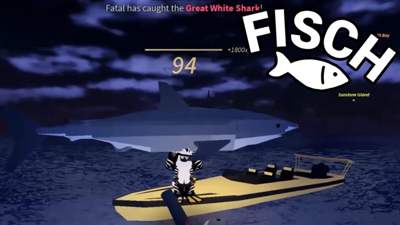 I GOT GREAT WHITE SHARK IN FISCH - YouTube