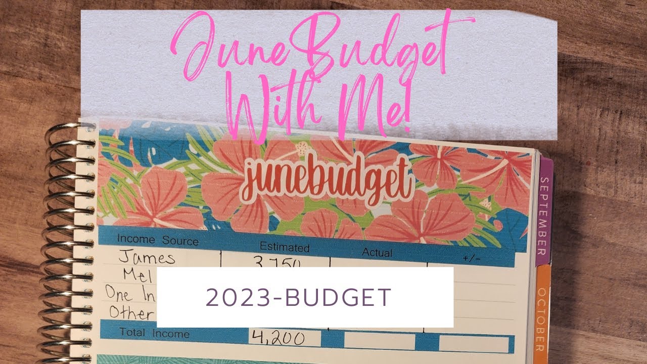 June Budget with Me!! June Set Up|| EcMonthly planner ...