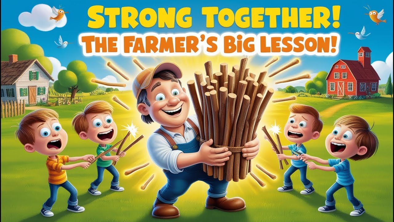 The Farmer and the Bundle of Sticks | Fun & Educational Story for Kids ...