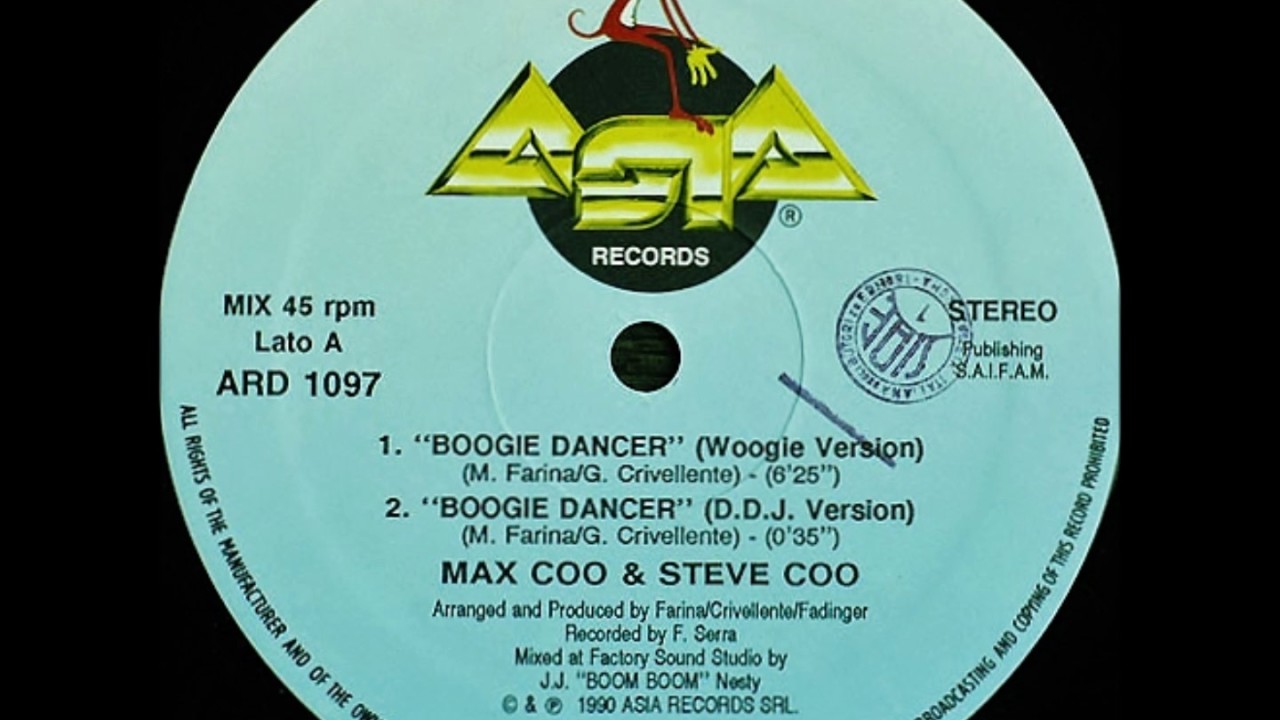 Max Coo & Steve Coo ‎– Boogie Dancer ( Woogie Version ) - YouTube