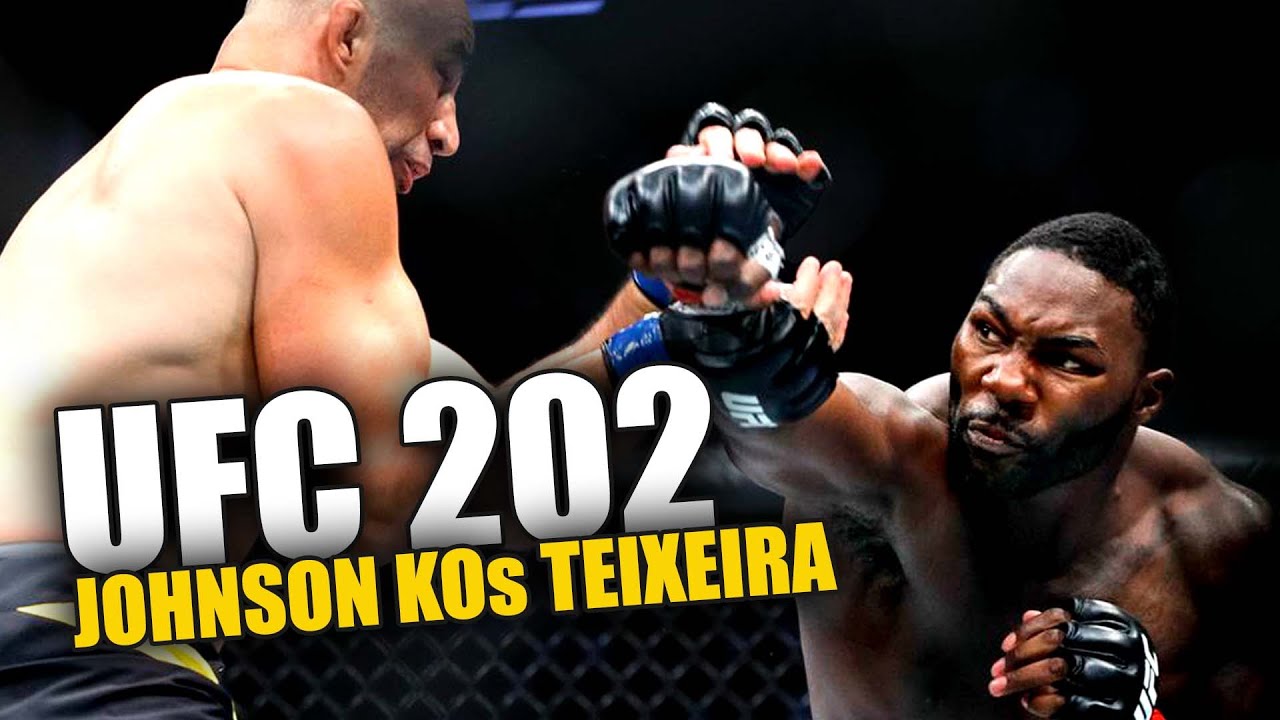 Anthony Rumble Johnson KOs Glover Teixeira to Sleep | UFC 202 - YouTube