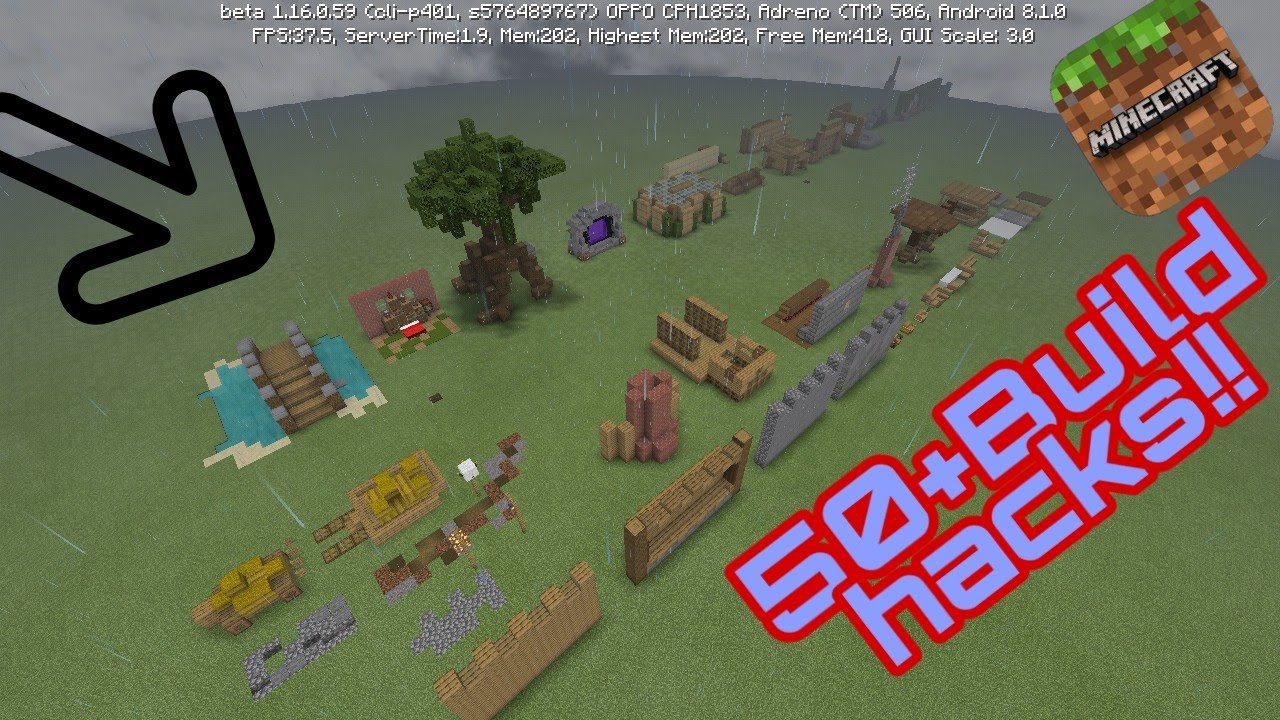 Minecraft Pe/PC 50+medieval build hacks!!2020 - YouTube