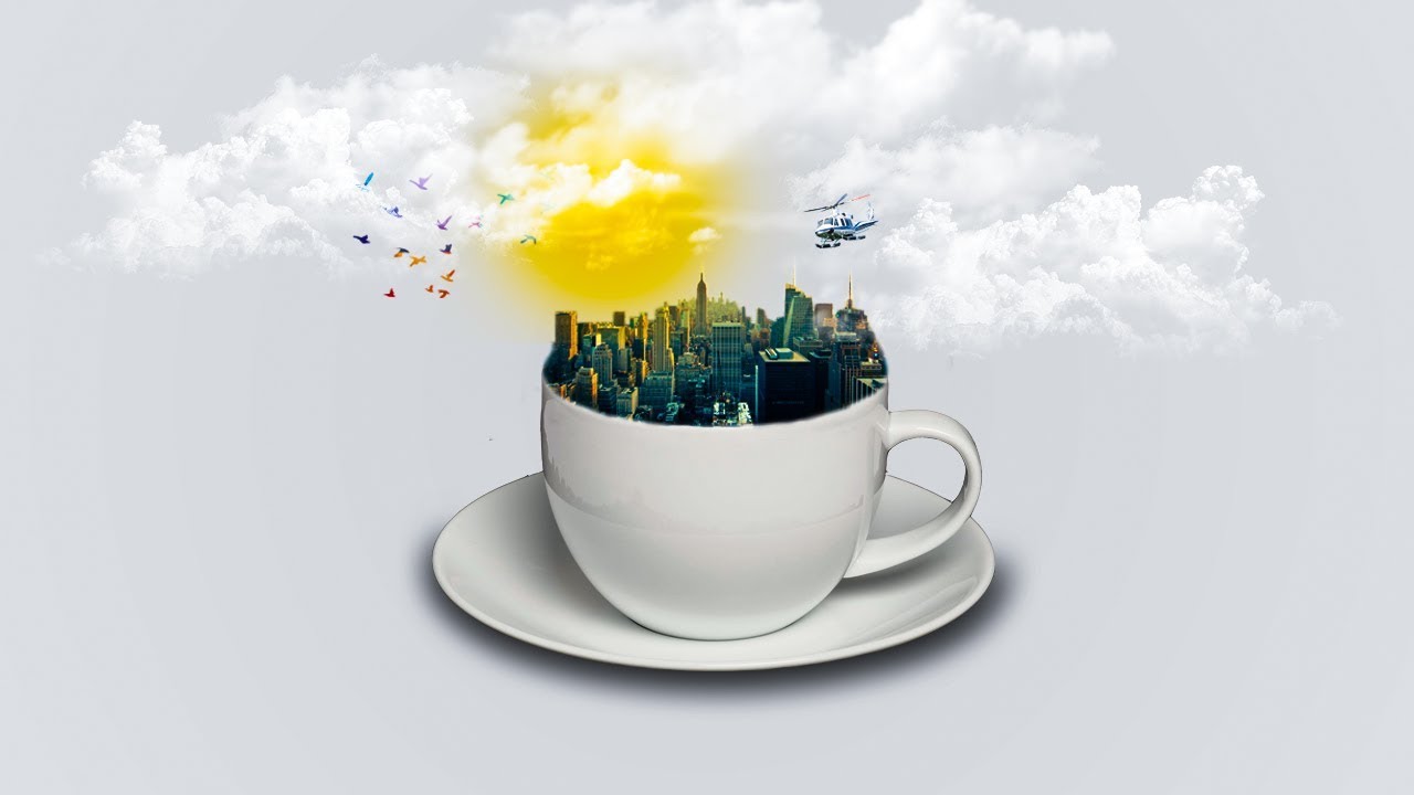 Cup City Manipulation | Photoshop Editing | Adobe Photoshop CC - YouTube