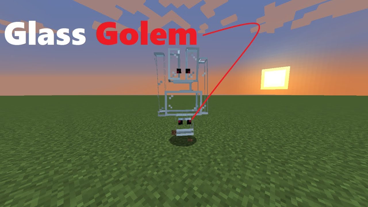 Glass Golem In MineCraft - YouTube