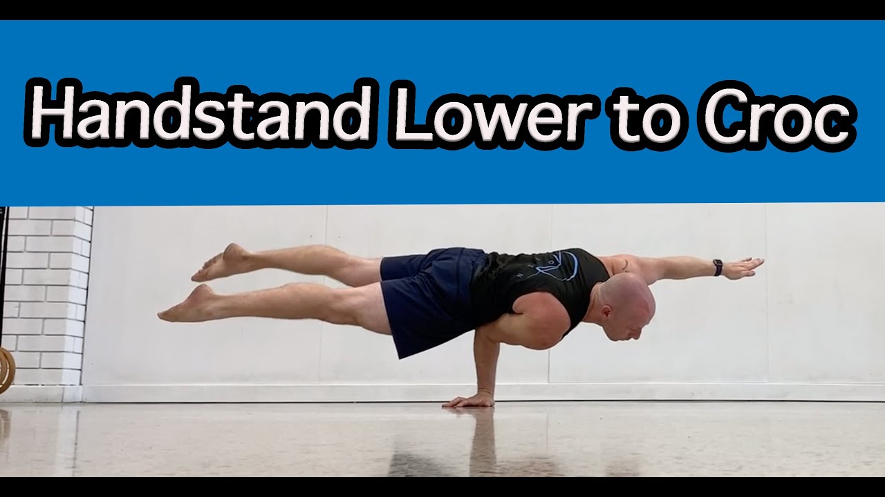Handstand Strength Exercises for lower to Croc Arm Balance - YouTube