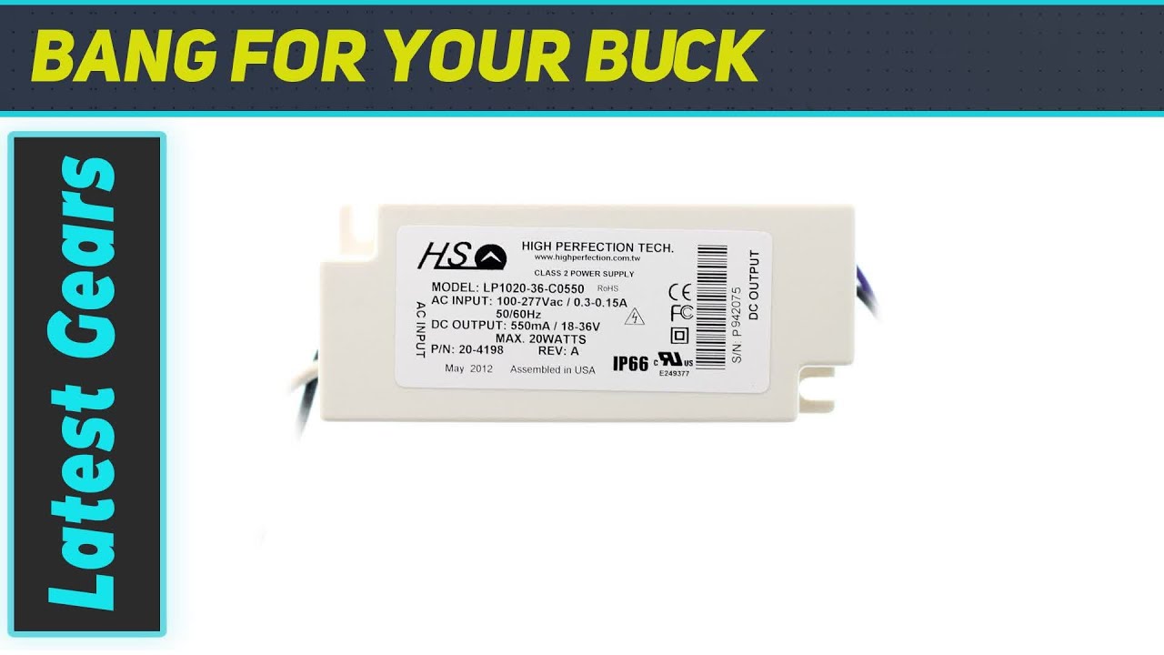 High Perfection LP1020-36-C0550 LED Driver: The Ultimate 20W Power ...