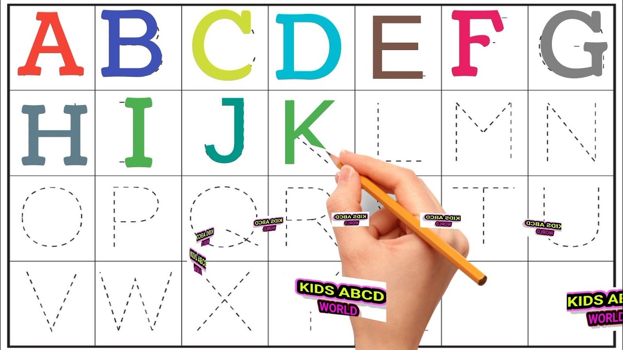 How To Write Capital ABCD | Alphabet writing | Kids abcd Writing| #kids ...