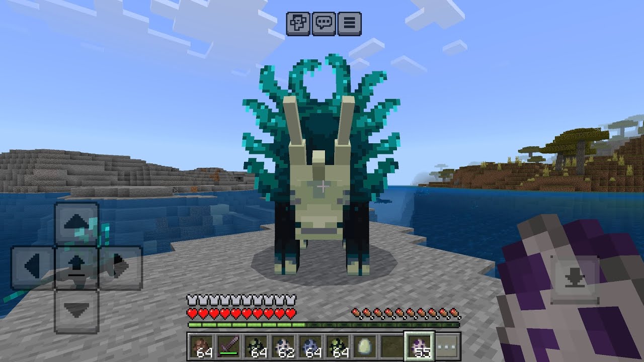 Warden Sculk Dinosaurs Mod in Minecraft PE - YouTube