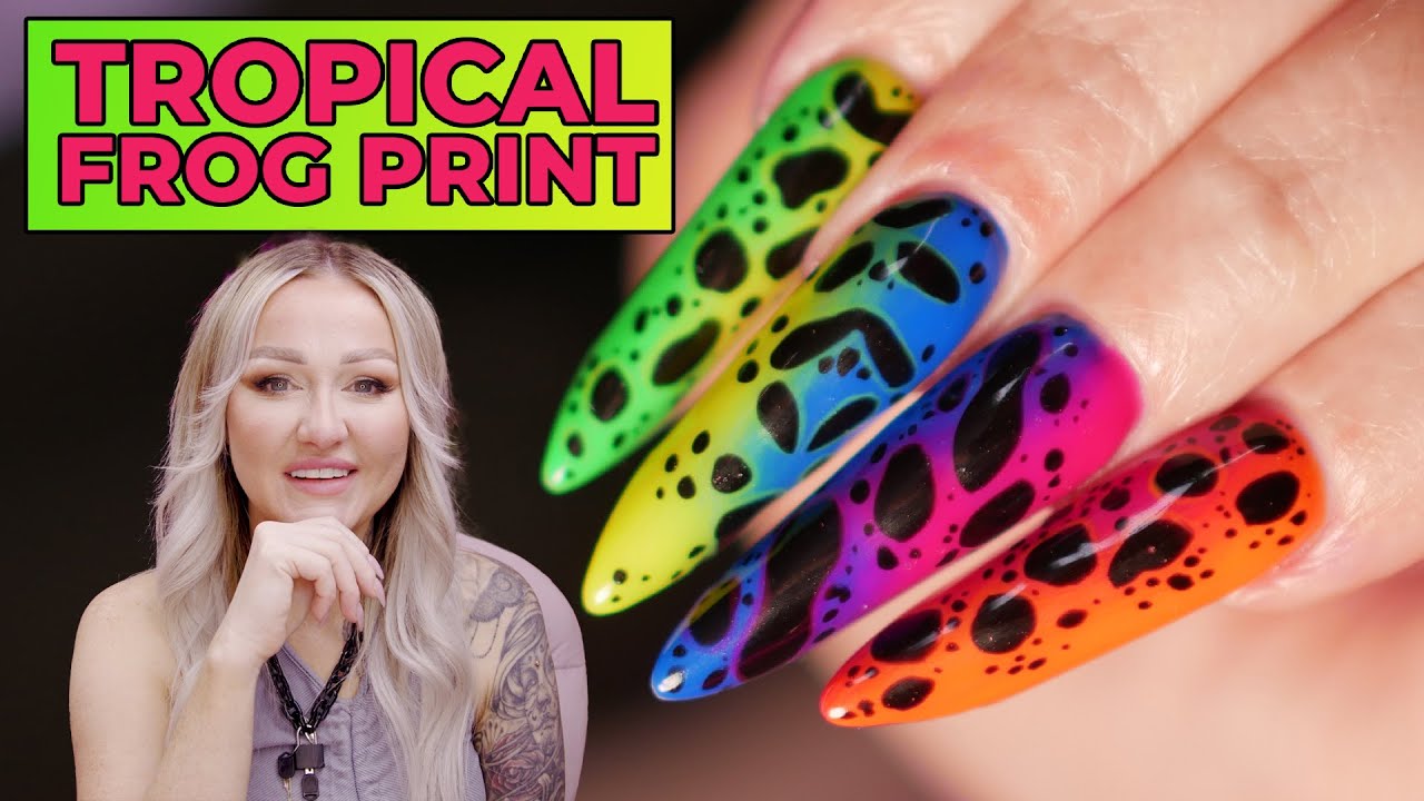 Tropical Frog Print Design Tutorial - YouTube
