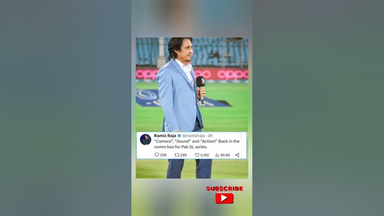 Ramiz Raja Back In Commentary Box Pakistan Vs Sri Lanka Test Series