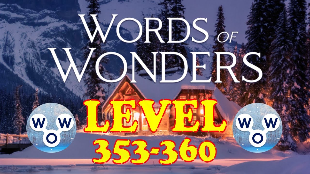 Words of Wonders levels 353-360 - YouTube