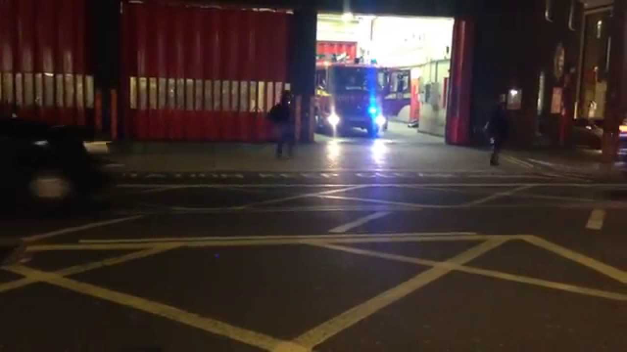 FIRE. London Fire Brigade turnout Soho Fire Station (A242) - YouTube