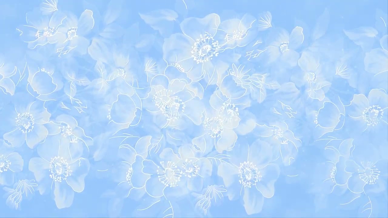 Цветочный, Нежный, Голубой, Свадебный 1080р Фон Background Футаж ...