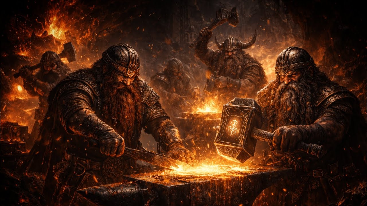 DVERGAR (THE DWARVES) - English + Old Norse (Lyrics video) - YouTube
