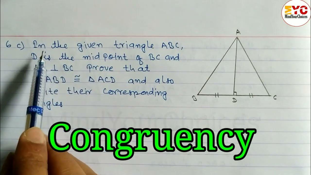 congruence of triangles class 8th | congruence and similarity class 8 ...