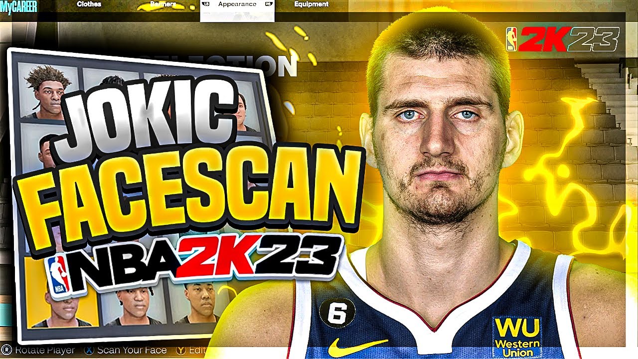 NBA 2k23 HOW TO LOOK LIKE Nikola Jokić!! JOKIC FACE SCAN/ FACE CREATION ...