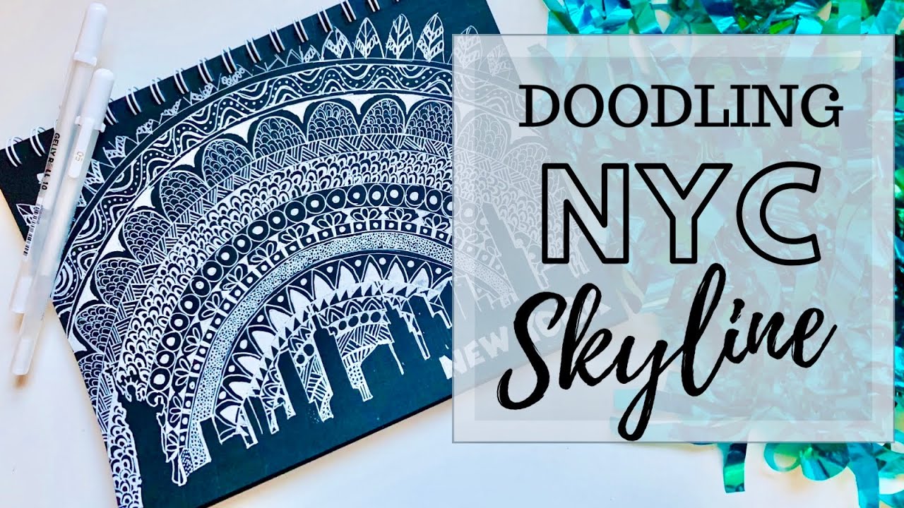 NYC Skyline Doodle | Easy to Draw for Beginners | Arts, Craft ...