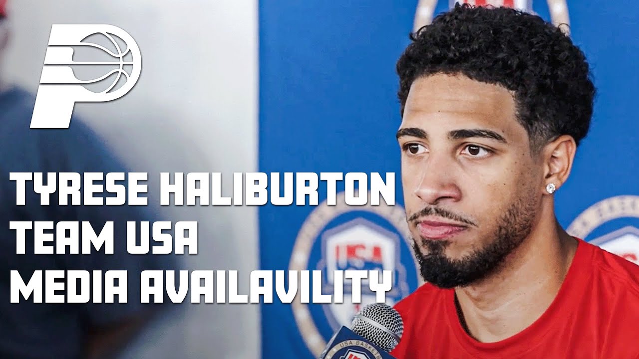Tyrese Haliburton Team USA Media Availability (July 8, 2024) | Indiana ...