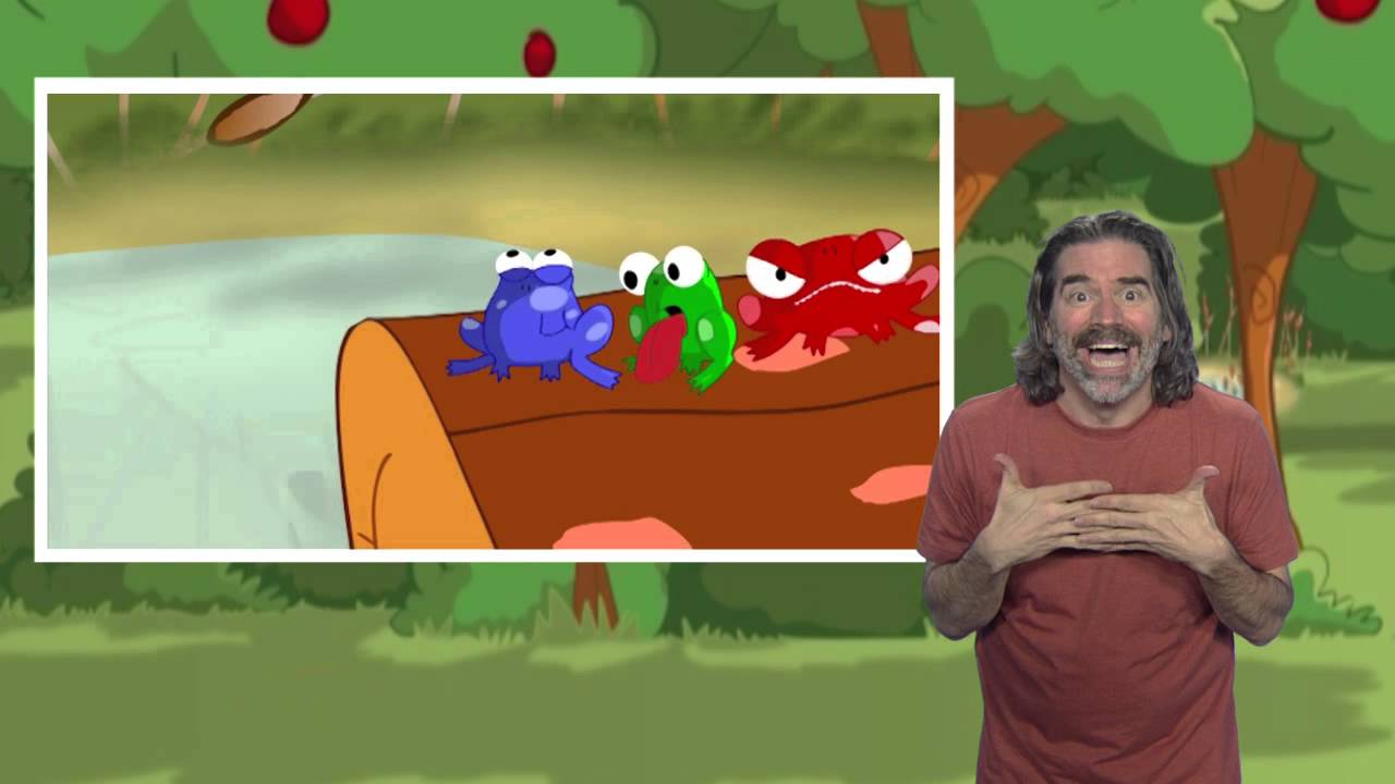 Five Little Speckled Frogs - Signed Stories American Sign Language ...