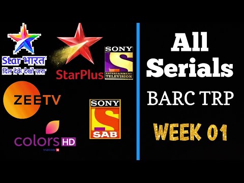 Full BARC TRP List of Week 1 | Star Plus , Zee TV , Colors TV  , Sony Sab , Sony TV  , Star Bharat