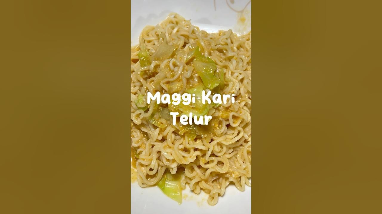 Cara Masak Maggi Kari Telur Mudah & Sedap - YouTube