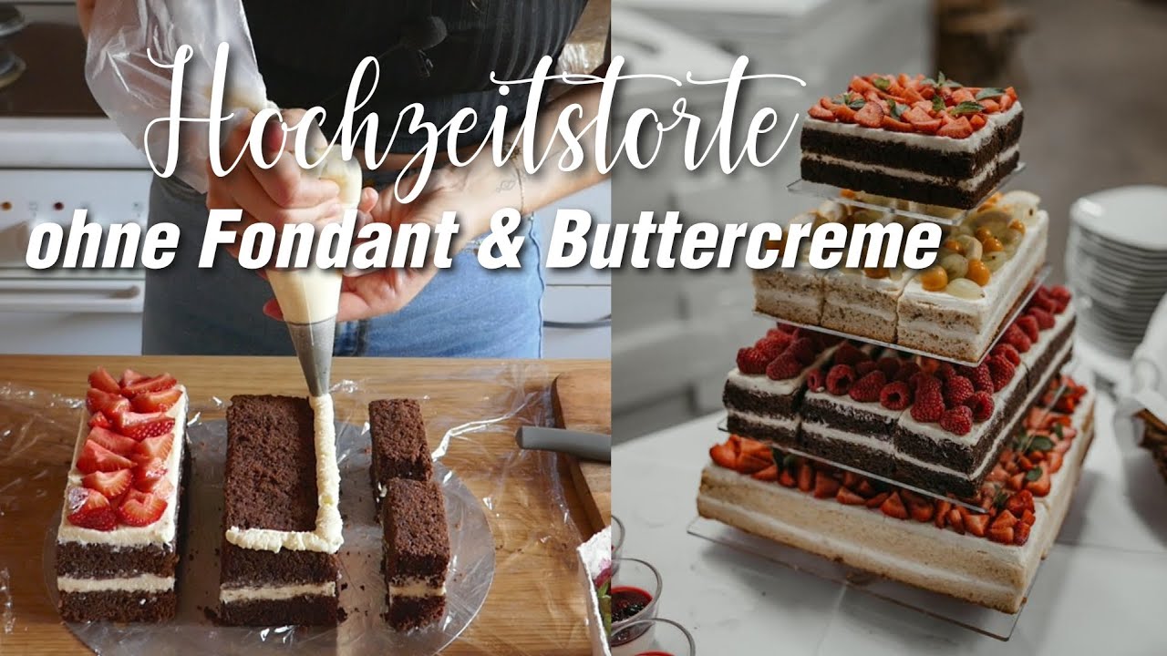 🥰Hochzeitstorte selber backen Schritt für Schritt Anleitung - YouTube