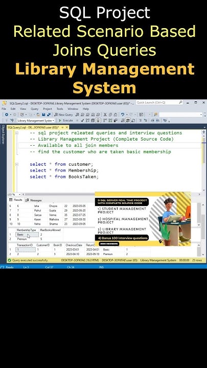 sql beginners project library management system Using multiple joins # ...