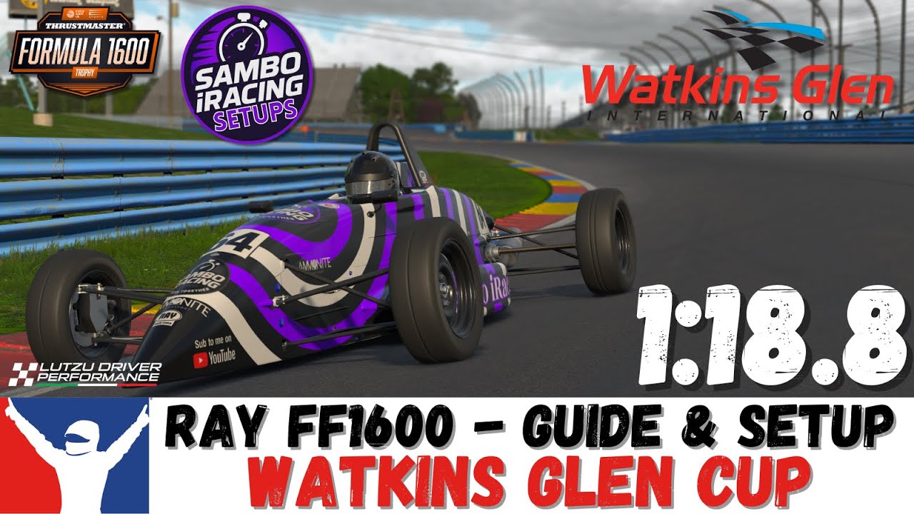 iRacing FF1600 Watkins Glen Cup Guide 1:18.8 - Ray FF1600 Watkins Glen ...