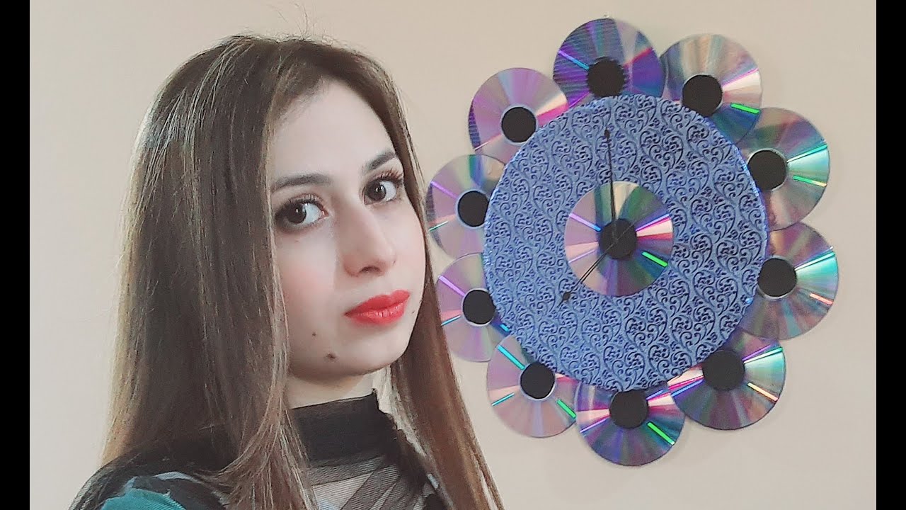 CDs wall hanging | how to reuse old CDs | Creative home decor. - YouTube