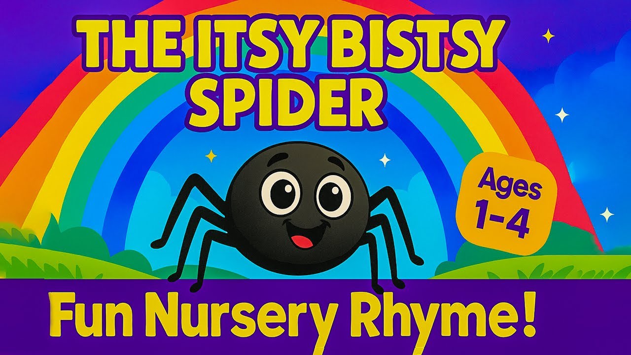 The Itsy Bitsy Spider 🕷 | Nursery Rhyme Song for Toddlers | Fun ...