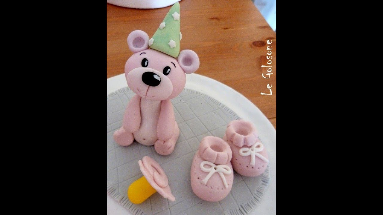 Tutorial Cake Design - Ciuccio in pasta di zucchero - fondant baby ...
