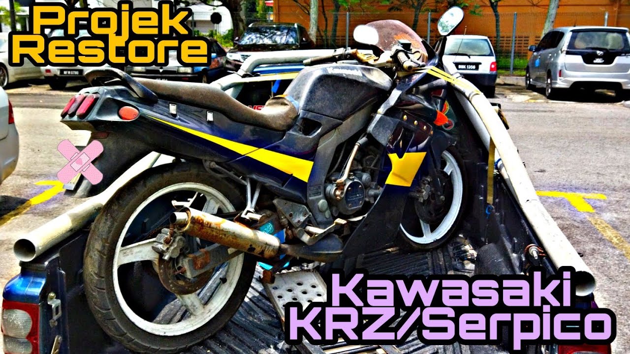 KAWASAKI KRZ 150 SERPICO SS - Projek restore kasi cun² balik | 1st time ...