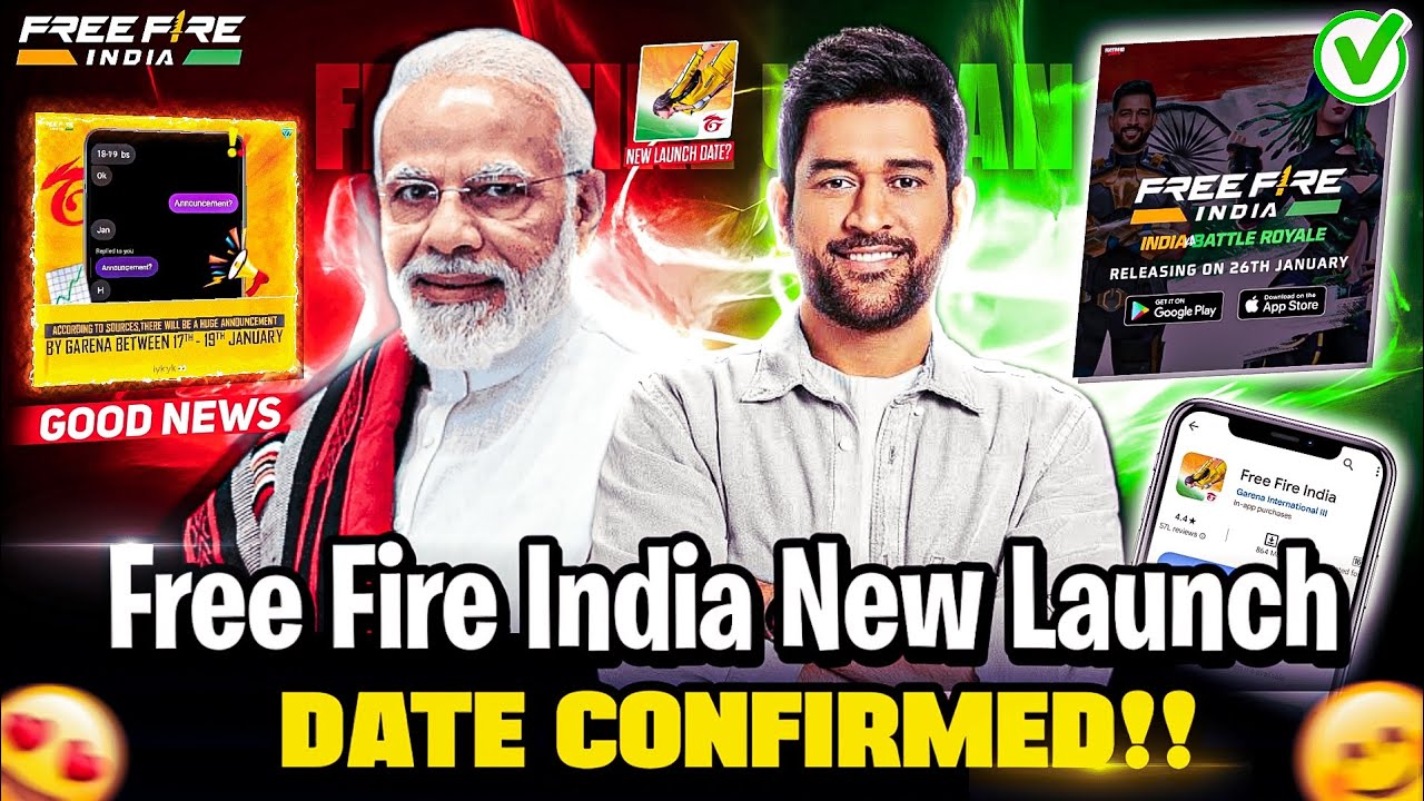 FREE FIRE INDIA CONFIRM LAUNCH DATE 🤯 | FREE FIRE INDIA KAB AAYEGA 🤔 ...