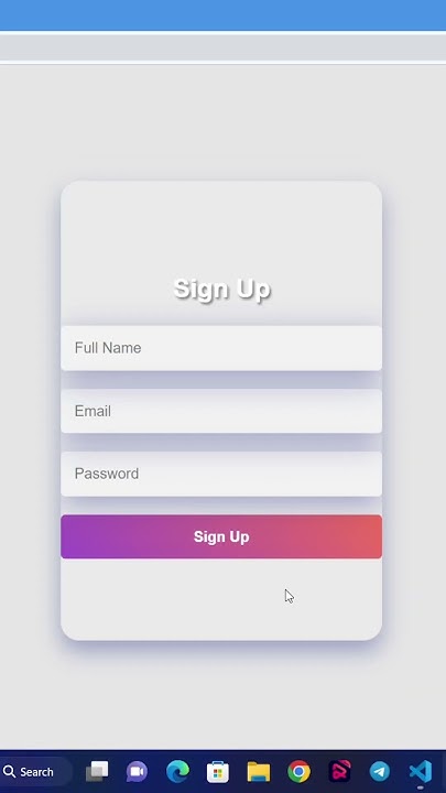 Create A Glassmorphic Signup Page Using Basic Css Web Development Course Glassmorphic