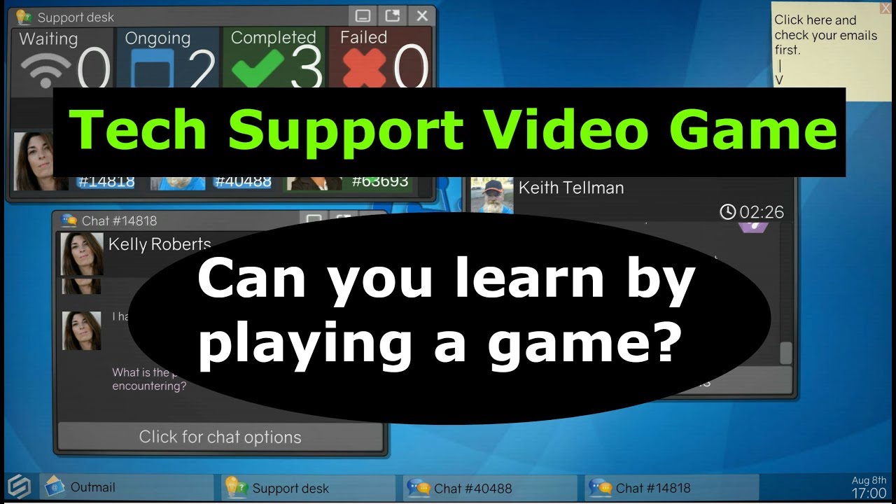Tech Support Courses Can you learn TECH SUPPORT by playing a video game ...