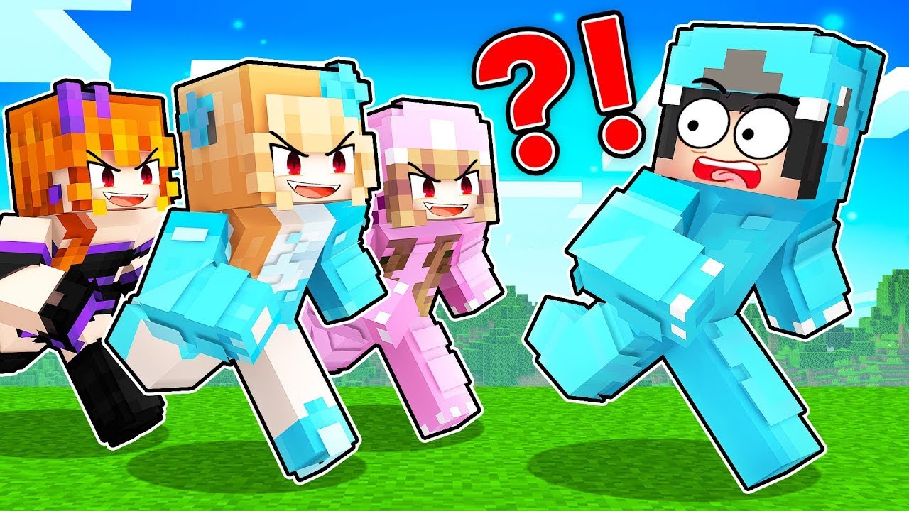 Omz Speedrunner Vs Crazy Fan Girls Hunter In Minecraft Parody Story